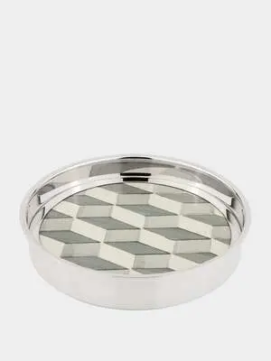 LEITÃO &AMP; IRMÃO Leitão & Irmão Downtown Tile Bottle Coaster - Silver