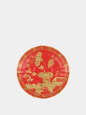 GINORI 1735 Oriente Italiano Rubrum Tea Saucer - Red