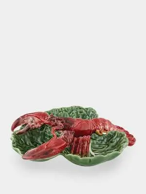 BORDALLO PINHEIRO Cabbage With Lobster Side Plate - Red