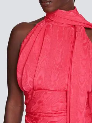 Balmain Halterneck Moiré Top
