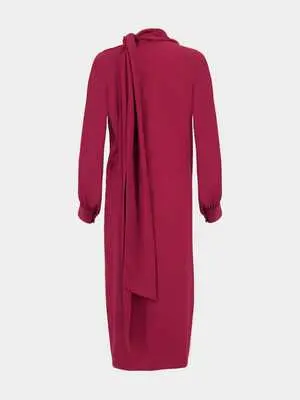 PAULA Irys Maxi Wrap Dress With Tie - Red