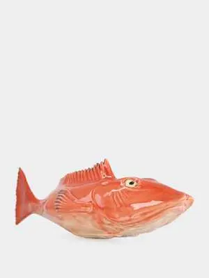 BORDALLO PINHEIRO Large Tub Gurnard Sculpture By