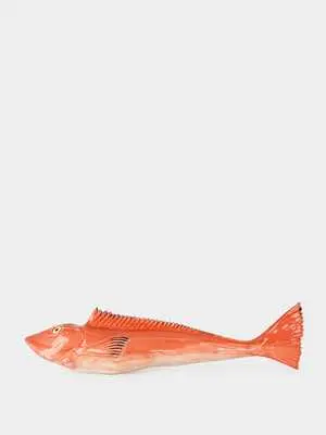 BORDALLO PINHEIRO Large Tub Gurnard Sculpture By - Red