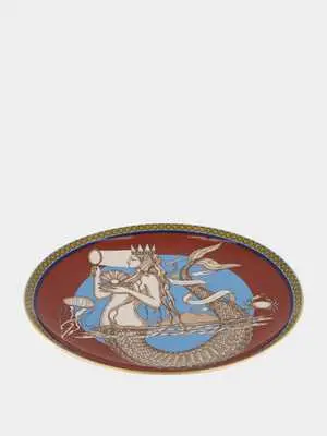 La DoubleJ The Mermaid Bordeaux Decorative Plate