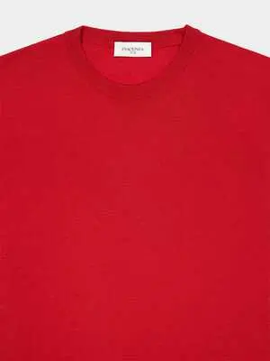 PIACENZA CASHMERE 1733 Crewneck Cashmere Sweater - Red