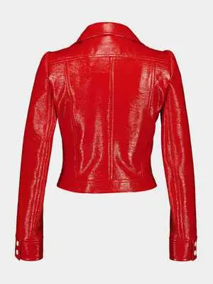 COURREGES Heritage Reedition Vinyl Jacket - Red