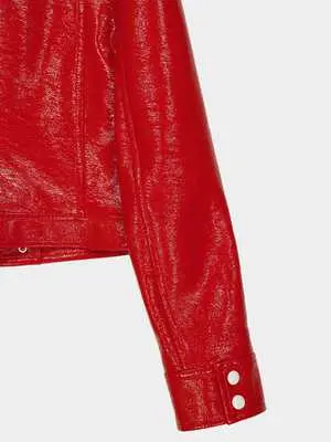 COURREGES Heritage Reedition Vinyl Jacket - Red