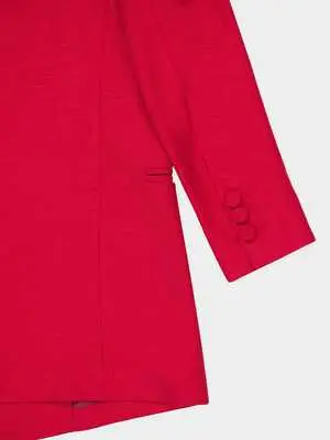 PAULA Frida Dahlia Deconstructed Twill Blazer - Red