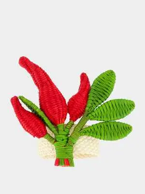 Coro Cora Hot Pepper Napkin Ring - Red