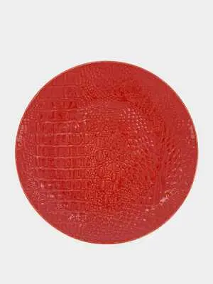 HOUSE OF CAPRICORN Jacaré Ceramic Dinner Plate