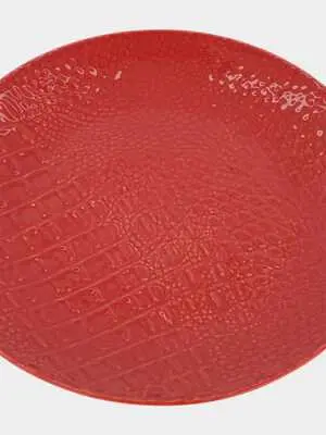 HOUSE OF CAPRICORN Jacaré Ceramic Dinner Plate