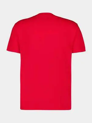 Valentino Garavani Cotton Jersey T-shirt With Vlogo Patch - Red