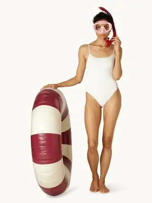 PETITES POMMES Striped Float - Red