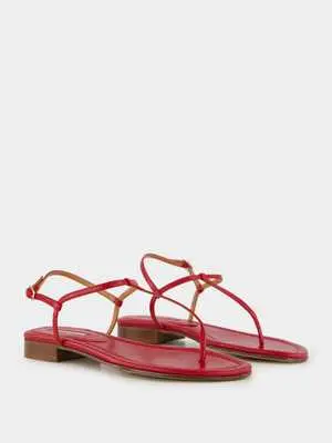 EMME PARSONS Calfskin Cecilia Sandals - Red