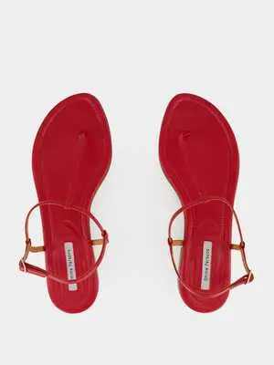EMME PARSONS Calfskin Cecilia Sandals - Red