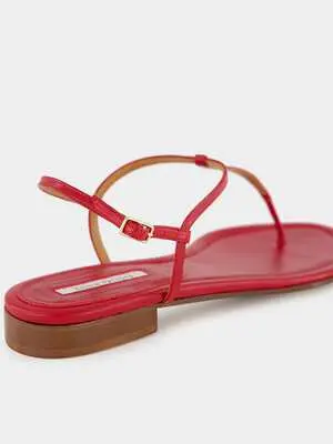 EMME PARSONS Calfskin Cecilia Sandals - Red
