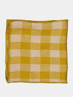 Maison De Vacances Bourdon Vintage Canvas Napkin - Yellow