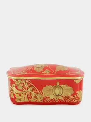 GINORI 1735 Rubrum Oriente Italiano Trinket Box - Red