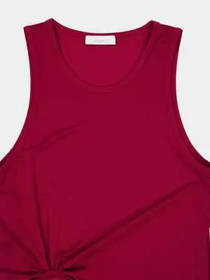 Rabanne Ruby Jersey Tank Top - Red