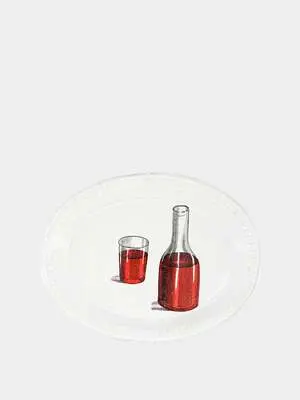 ASTIER DE VILLATTE Wine Decanter And Glass Soup Plate