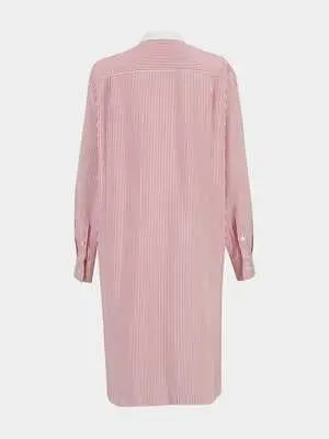 Stella McCartney Stripe Satin Silk Midi Dress