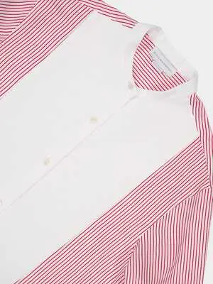 Stella McCartney Stripe Satin Silk Midi Dress