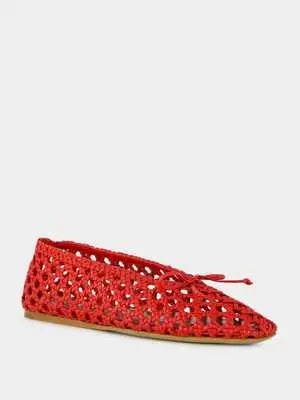 Le Monde Beryl Regency Slipper In Woven Leather