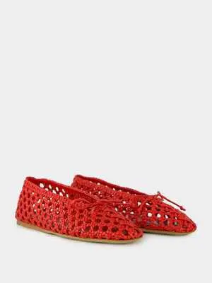 Le Monde Beryl Regency Slipper In Woven Leather