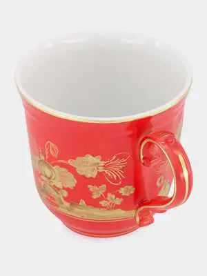 GINORI 1735 Oriente Italiano Rubrum Porcelain Mug - Red