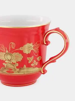 GINORI 1735 Oriente Italiano Rubrum Porcelain Mug - Red