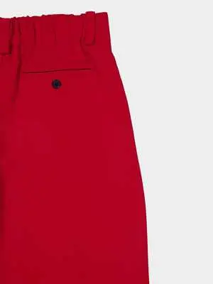 Givenchy Double Pleat Pants In Crepe Cady - Red