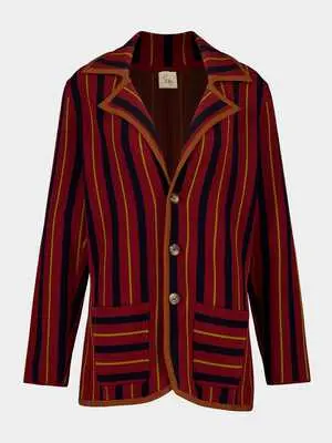 PAULA Aurora Knitted Striped Blazer