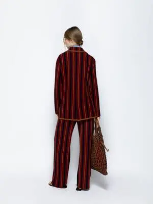 PAULA Aurora Knitted Striped Blazer