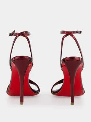 CHRISTIAN LOUBOUTIN Miss Z 100 Leather Sandals - Red