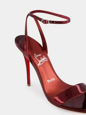 CHRISTIAN LOUBOUTIN Miss Z 100 Leather Sandals - Red