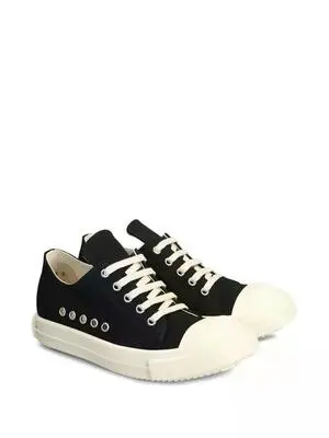 Rick Owens Extreme Eyelet Detail Sneakers - Black