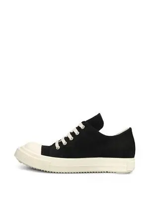 Rick Owens Extreme Eyelet Detail Sneakers - Black