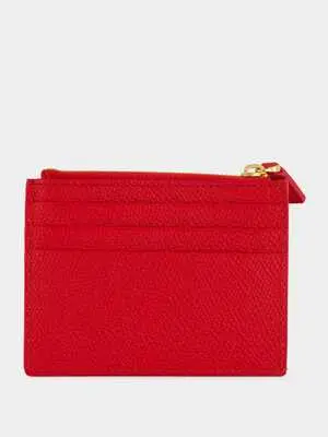Valentino Garavani Calfskin Card Case With Vlogo