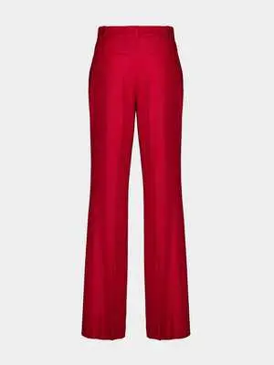 PAULA Stacy Dahlia Wide-leg Tailored Twill Pants