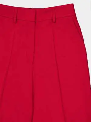 PAULA Stacy Dahlia Wide-leg Tailored Twill Pants