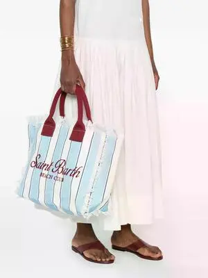 MC2 SAINT BARTH Striped Tote Bag - Blue