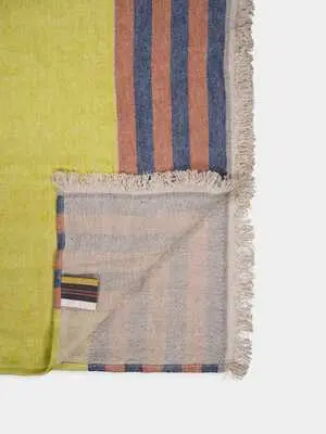 LIBECO The Belgian Red Earth Stripes Guest Towel