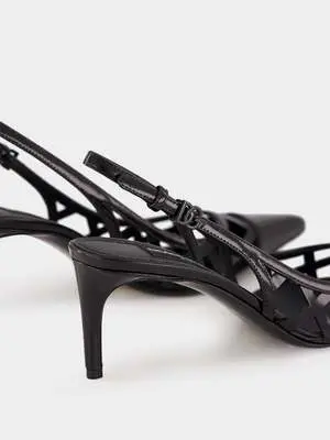 Dolce & Gabbana Leather Slingback Heels