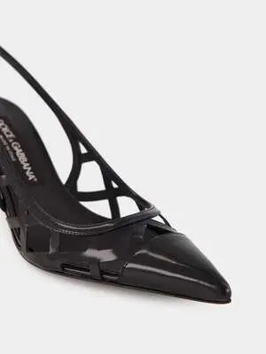 Dolce & Gabbana Leather Slingback Heels