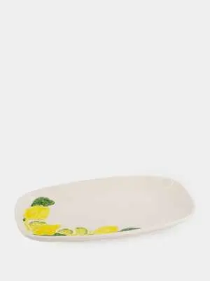 LES-OTTOMANS Lemon Ceramic Serving Plate