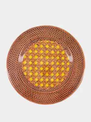 MARIO LUCA GIUSTI Patagonia Dinner Plate By - Yellow