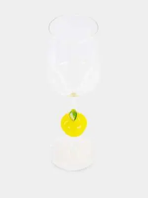 LES-OTTOMANS Lemon Shaped Glass - Yellow