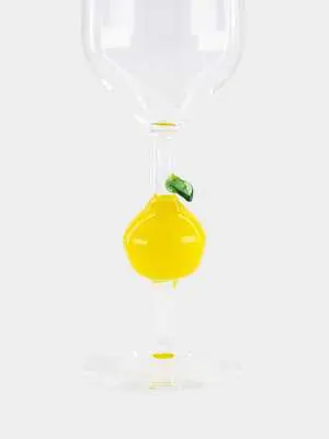 LES-OTTOMANS Lemon Shaped Glass - Yellow