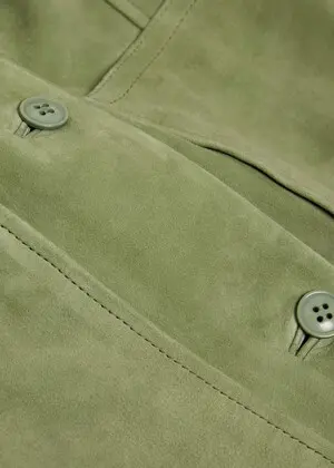 REFORMATION Veda Lincoln Panelled Suede Jacket