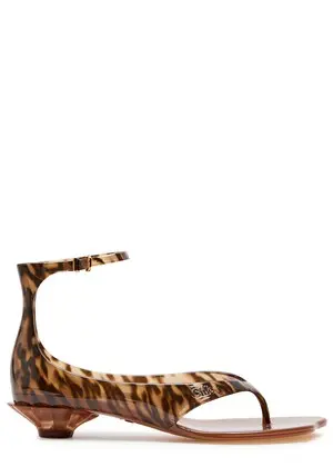 Chloé Jelly Thong Sandals - Brown